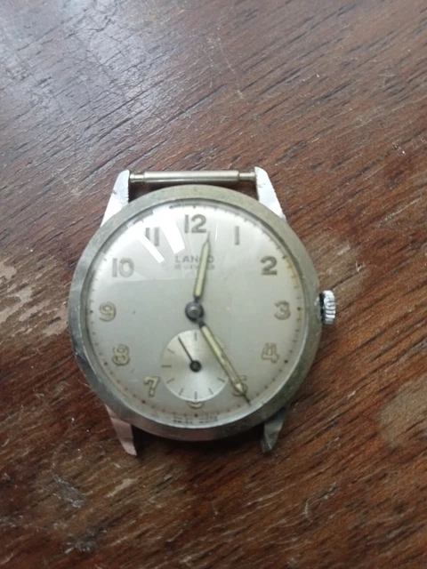VINTAGE LANCO MENS Mechanical Sub Dial Watch ( Working) Swiss, 15 ...