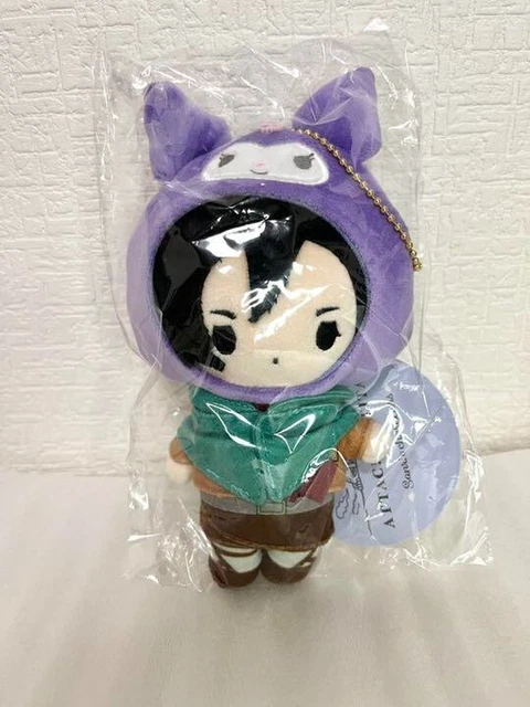 ATTACK ON TITAN x Sanrio Mikasa Ackerman Kuromi Munyugurumi Mascot ... ATTACK ON TITAN x Sanrio Mikasa Ackerman Kuromi Munyugurumi Mascot ...