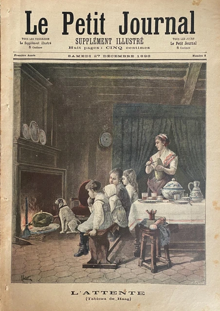 LE PETIT JOURNAL 1890 N° 5 L'attente Tableau De Haag - L'evasion De ...