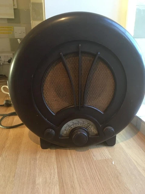 VINTAGE ART DECO Ekco Ad75 Round Bakelite Radio - A/F £620.00 - PicClick UK