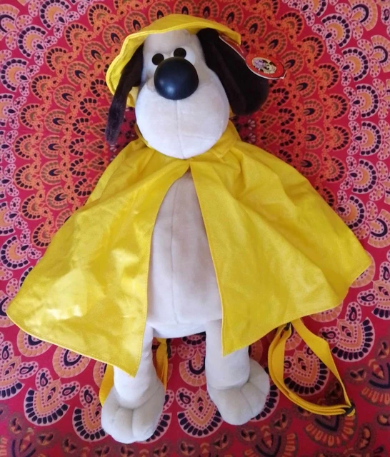 WALLACE & GROMIT backpack vtg gromit yellow raincoat plush rucksack bag ...