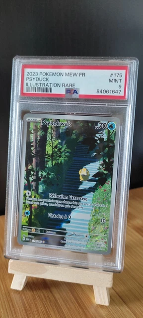 CARTE POKÉMON - Psykokwak AR 175/165 EV3.5 151 - FR - PSA 9 EUR 60,00 - PicClick FR