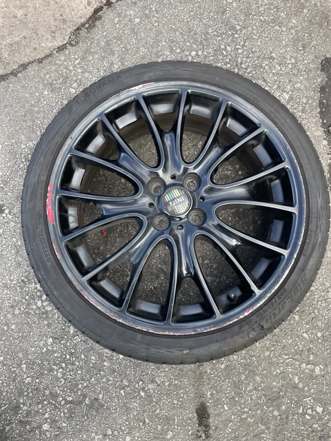 GENUINE MINI COOPER Jcw R113 R50 R53 R56 Black 18" Alloy Wheel Rim 7J ...