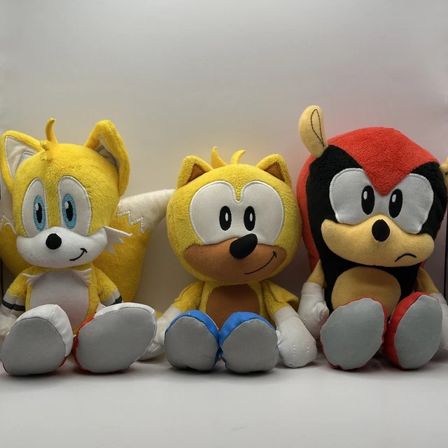 SONIC THE HEDGEHOG Ray The Flying Squirrel, Mighty & Tails Jakks Plush ...
