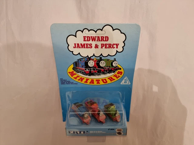 THOMAS THE TANK & Friends ERTL MINIATURES DIECAST EDWARD, JAMES & PERCY ...