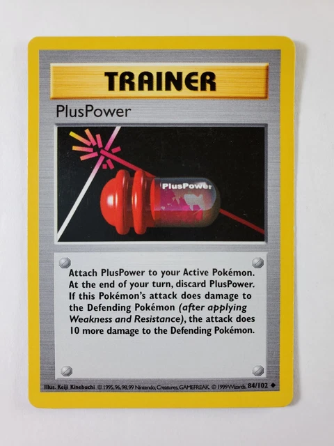 POKEMON TCG PLUSPOWER Base Set 84/102 Regular Shadowless Uncommon $1.99 ...