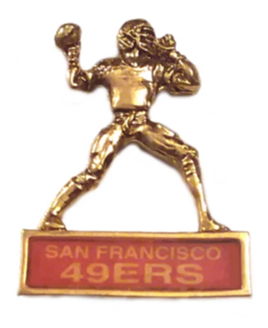 49ERS PINS RARE UNIQUE 1990'S San Francisco 49ers Cast in USA Q-Back ...