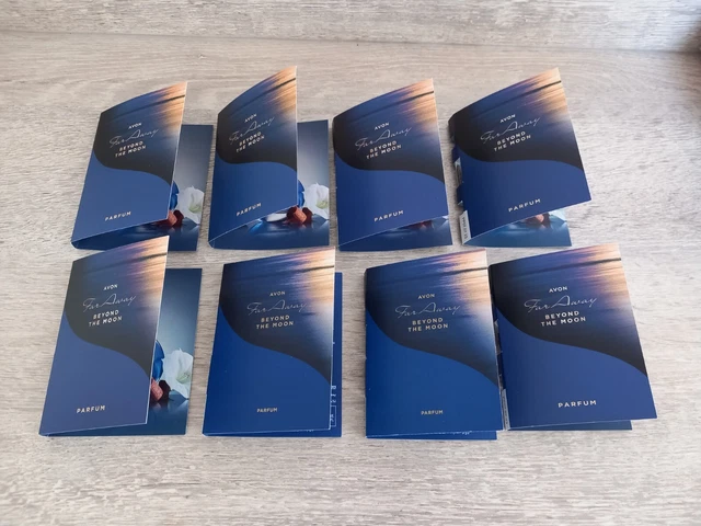 8 AVON FAR Away Beyond The Moon Samples EDP Perfume Frag glass vials ...