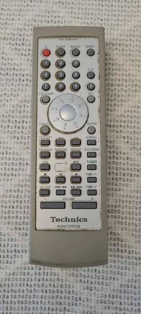 ORIGINAL GENUINE TECHNICS RAK-HDB04WH Hi-Fi System Remote For HD 505MD ...