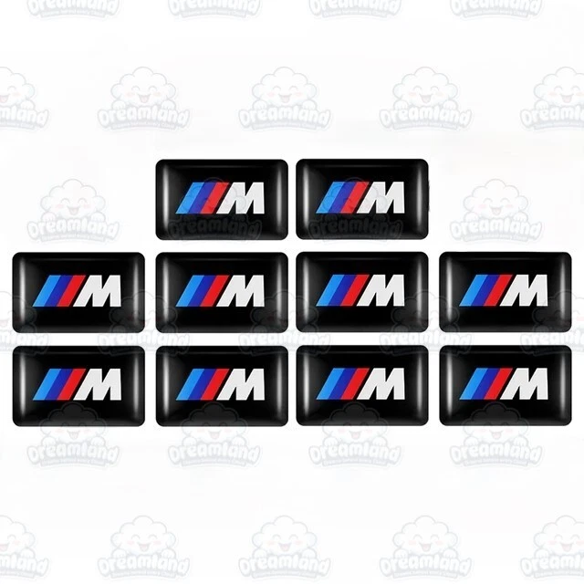 10X BMW M Performance Emblem 3D Aufkleber/Sticker Set - Felgen ...