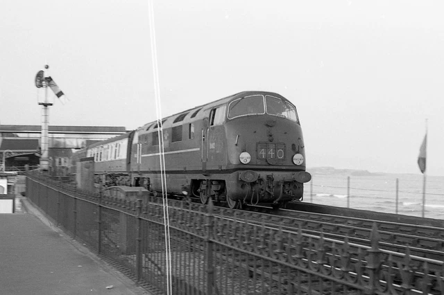 35MM NEGATIVE BR DH Type 4 WARSHIP Diesel Loco D802 'FORMIDABLE ...