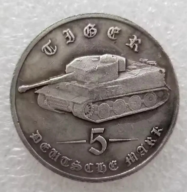 WW2 GERMAN TIGER Panzer Tank Coin Medal Collectable £7.95 - PicClick UK