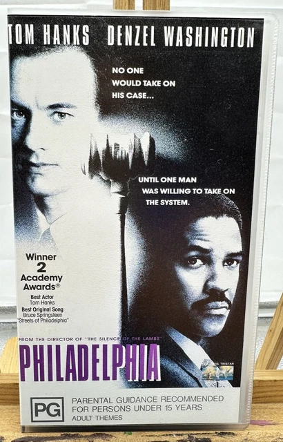 PHILADELPHIA : TOM Hanks / Denzel Washington VHS Tape In Good Condition ...