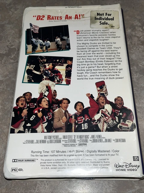 D2: THE MIGHTY Ducks (VHS, 1994) Clam Shell ***TESTED*** £2.66 ...