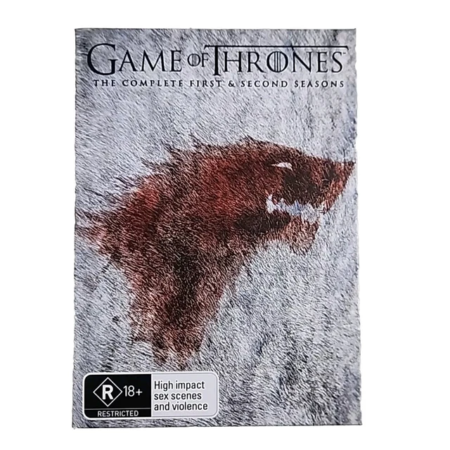 GAME OF THRONES - The Complete 1st & 2nd Seasons 10 Disc Set DVD Region ...