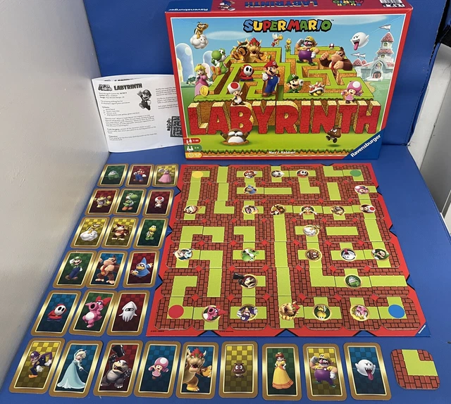 SUPER MARIO LABYRINTH Family Board Game - Complete With Instructions £ ...