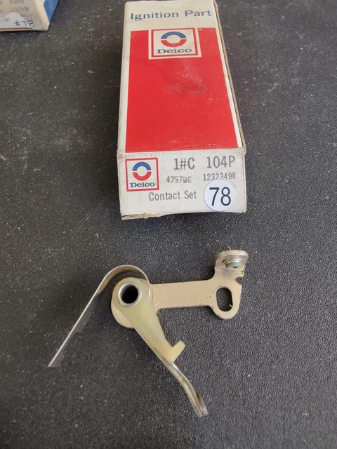 NOS OEM DELCO Remy Contact Set C104P 12323498 fits 1951-72 Mopar V8 ...