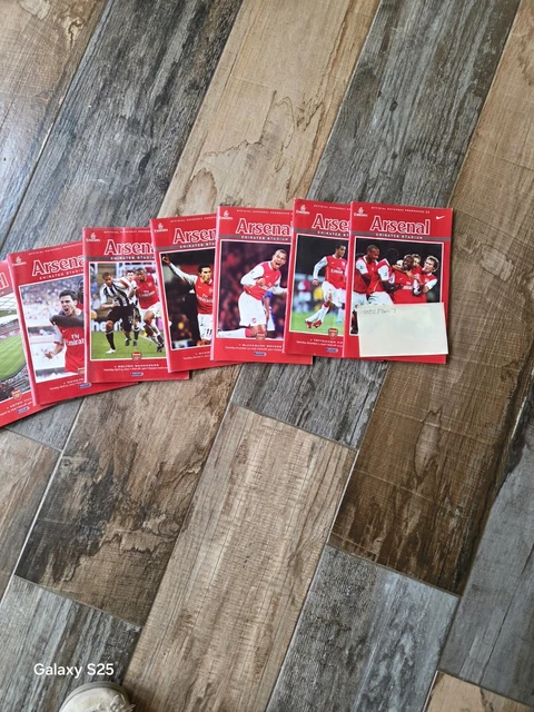 17 (1 DUPLICATE) Arsenal Programmes From 1st Season At Emirates 2006/ ...