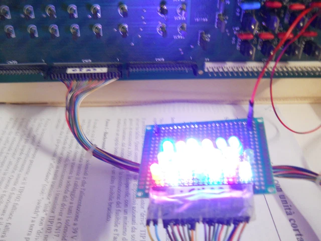 MODULO LED test per schede flipper Zaccaria con cavetto 50cm EUR 26,00 ...