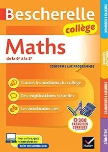 BESCHERELLE MATHS COLLÈGE (6e, 5e, 4e, 3e): la référe... | Livre | état très bon EUR 9,86 ...