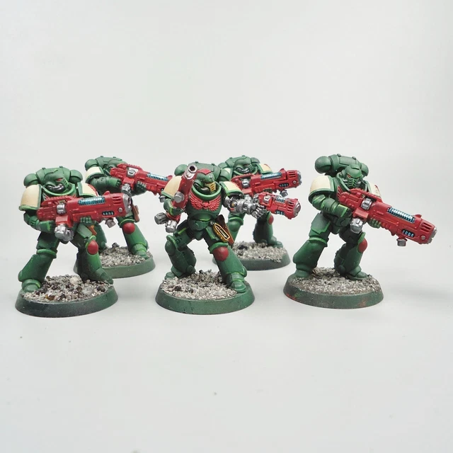 DARK ANGELS PRIMARIS Hellblasters x5 Painted - Warhammer 40k Army Space ...