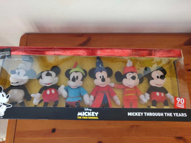 DISNEY MICKEY MOUSE 90th Anniversary Through the Years Set of 6 Special ...