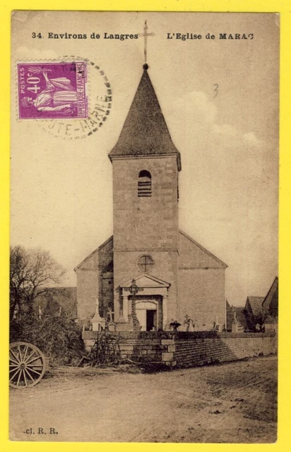CPA FRANCE 52 - Environs de Langres L'ÉGLISE de MARAC (Haute Marne) EUR ...