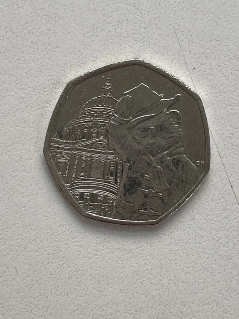PADDINGTON BEAR AT the Tower Of London 50p Fifty Pence Coin collectible ...