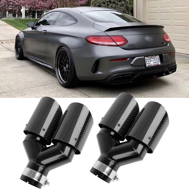 FOR MERCEDES-AMG C63 C250 C300 W204 W205 2.5" in Dual Exhaust Tips ...