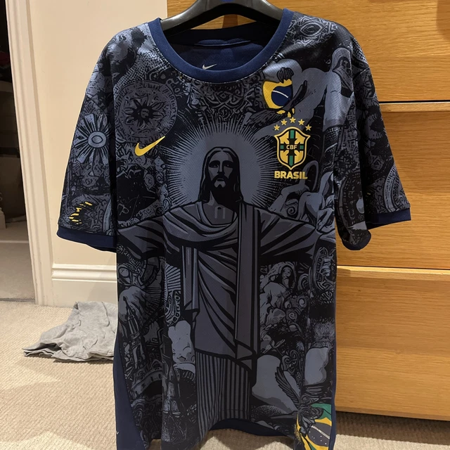 BRAZIL JESUS CHRIST The Redeemer Football Jersery Training Kits £18.92 ...