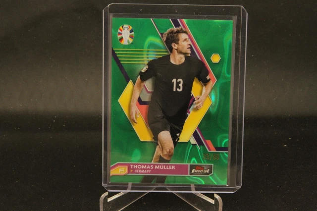 THOMAS MULLER 2024 Topps Finest Road to UEFA Euro Lava Verde #33/99 EUR ...