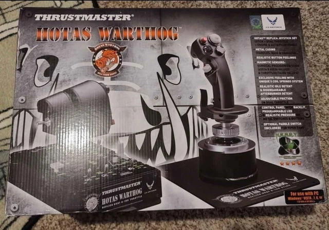 THRUSTMASTER WARTHOG HOTAS w/Slew Mod and Custom Faceplate - Read ...