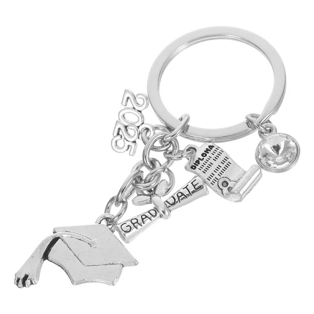 GRADUATION KEYCHAIN PRESENT Unique 2025 Grad Cap Key Ring Zinc Alloy ...