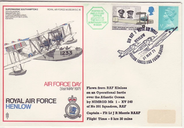 FRANCOBOLLI GB RAF Cover Souvenir RAF Henlow Air Day, Supermarine ...