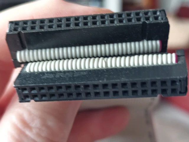 2-FOOT 34-PIN Floppy Ribbon Cable Dual 3.5" Drives $12.00 - PicClick CA