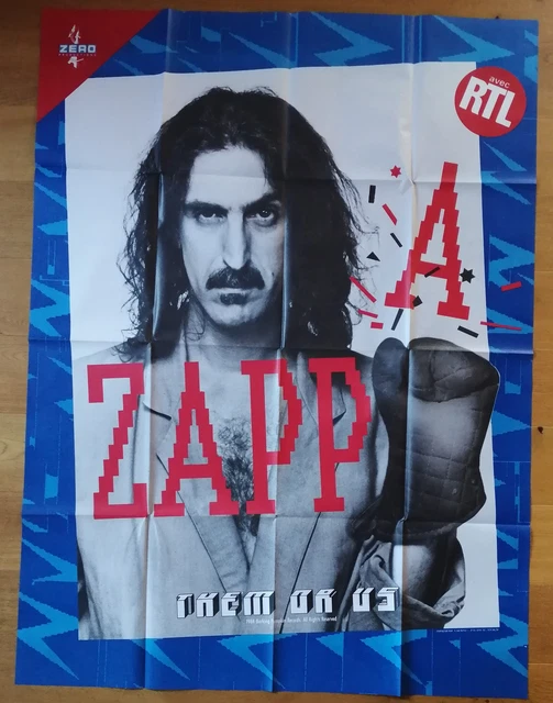 FRANK ZAPPA AFFICHE concert originale 160x120 cm '84 EUR 40,00 ...