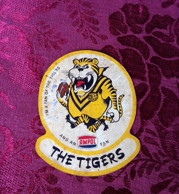VINTAGE AMPOL THE TIGERS Rugby League NRL BALMAIN TEAM SUPPORTER ...