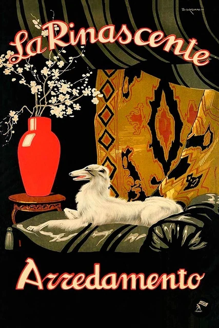 POSTER MANIFESTO LOCANDINA Pubblicità Moda Stampa Vintage La Rinascente ...