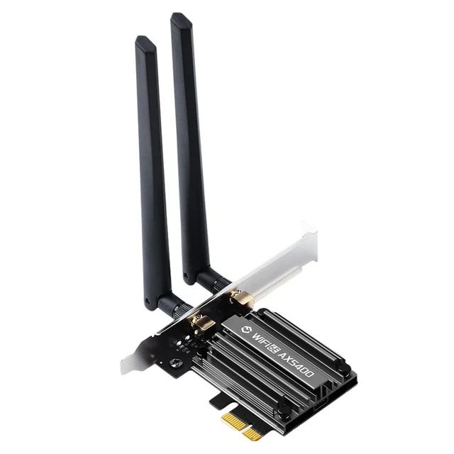 ADAPTATEUR WI-FI 6E AX5400 PCIE Bluetooth 5.3 Triple Bande 2,4 GHz/5 GHz, R3683 EUR 23,99 ...
