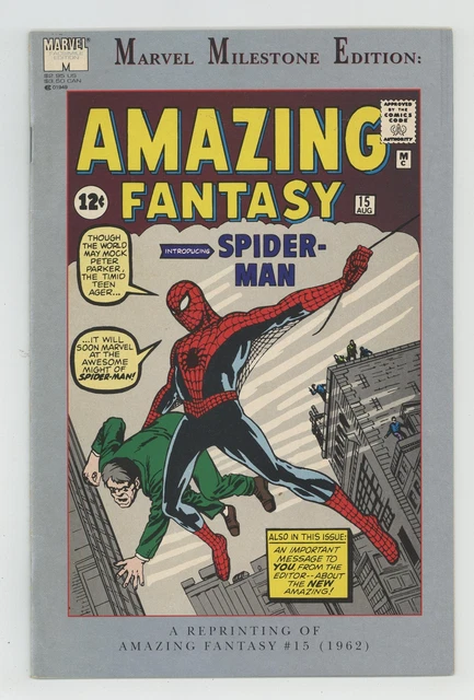 MARVEL MILESTONE EDITION Amazing Fantasy #15 FN/VF 7.0 1992 EUR 68,25 ...