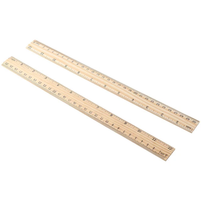 30 PCS STRAIGHT Wood Rulers 30 Pcs Ruler Measuring Drafting Tools Home ...
