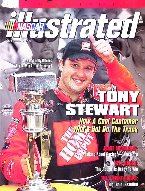 NASCAR ILLUSTRATED MAGAZINE October 2005 Tony Stewart, Jamie McMurray ...