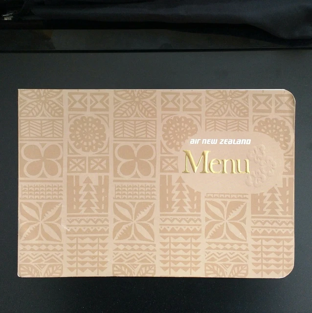 VINTAGE AIR NEW Zealand Meal Menu $5.00 - PicClick CA
