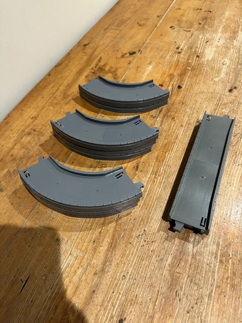 THOMAS & FRIENDS Tomy Trackmaster Road Pieces 8 x Grey Curved 2 x Grey ...