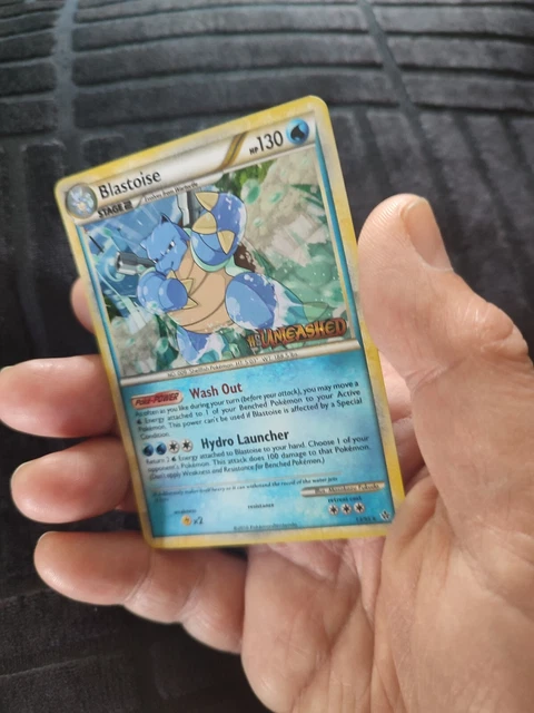 CARTE POKEMON BLASTOISE/ Tortank HOLO, 13/95 HS Unleashed, TBE, nice ...