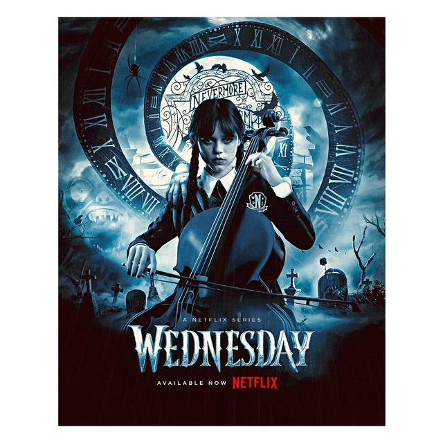 WEDNESDAY ADDAMS POSTER, Addams Family, Jenna Ortega, Wednesday Enid ...