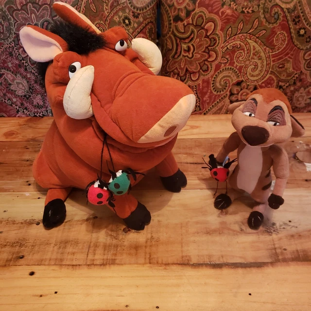 Pumba Timon Eating Bugs Disney Plush Pumbaa Stuffed Warthog Grubs The Lion King £2904 Picclick Uk