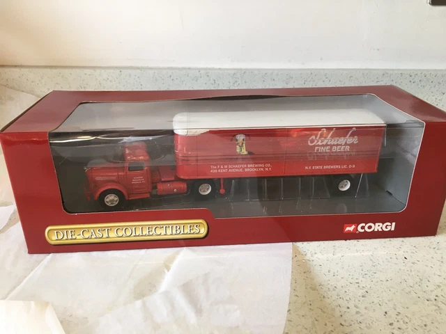 CORGI 50702 MACK LJ Semi Fruehauf Container Schaefer Brewing Company ...