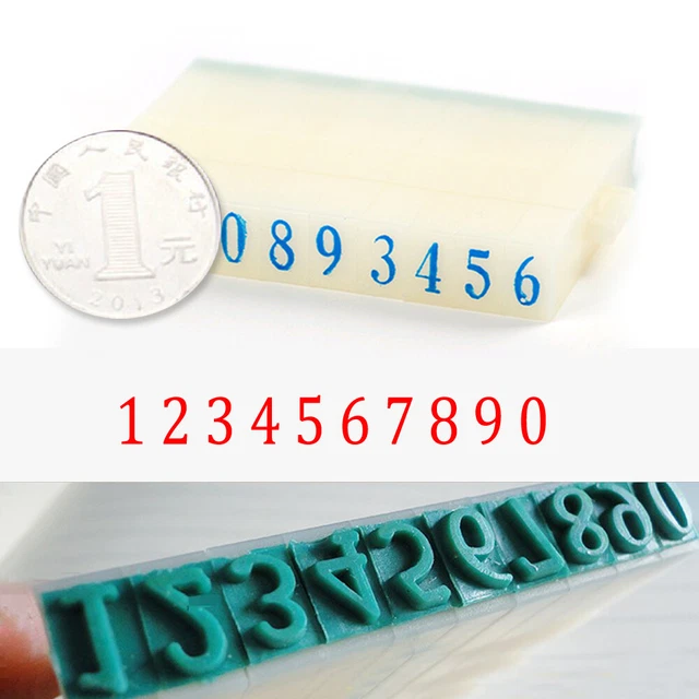 DIY ENGLISH ALPHABET Letters Numbers Rubber Stamp Free Combination ...