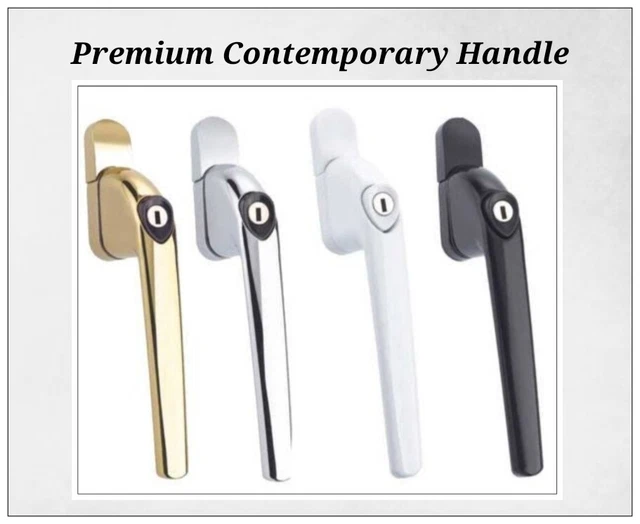 UPVC WINDOW HANDLE inline espag - Key Locking For Double Glazing £5.55 ...